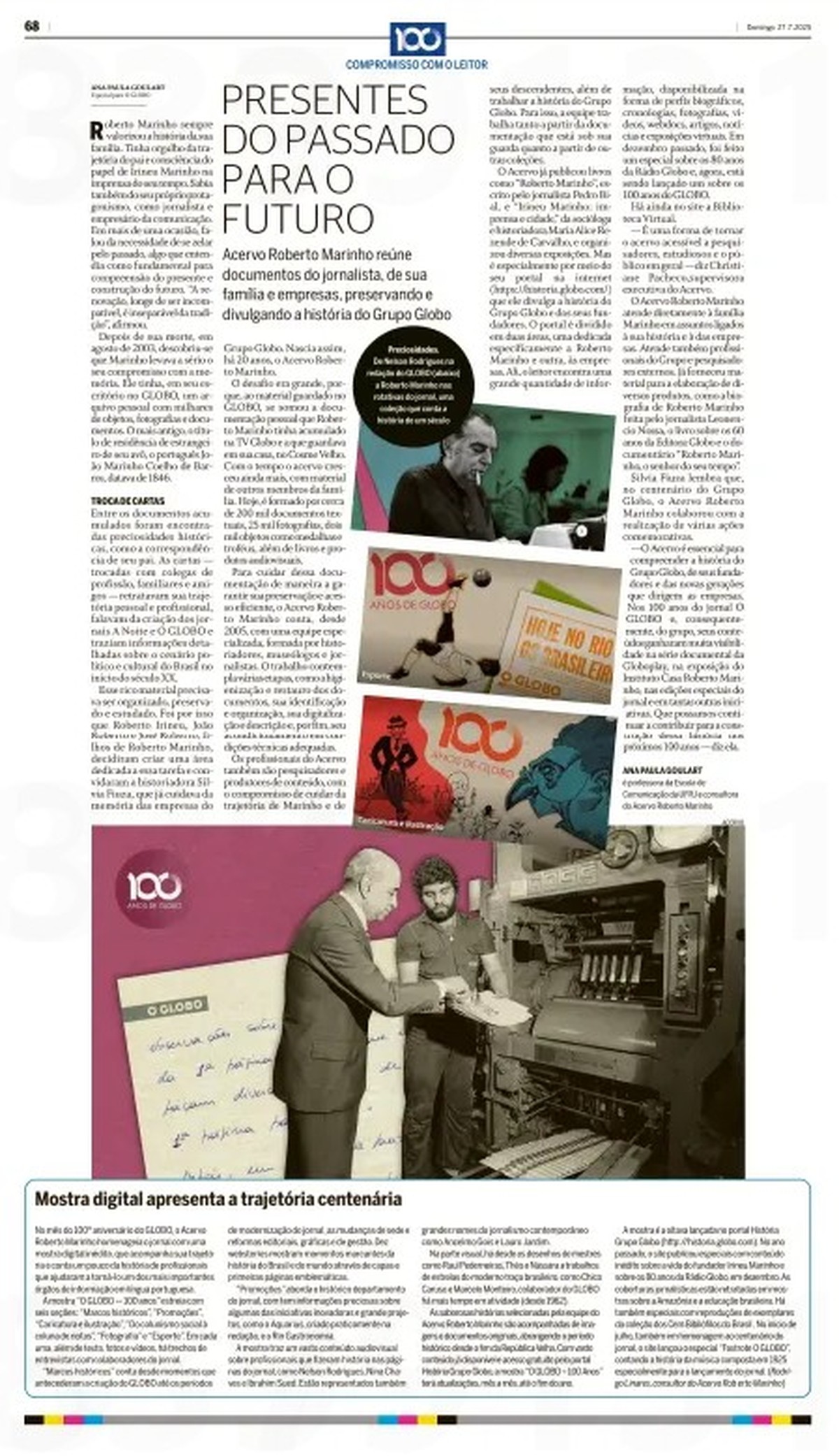 ‘Presentes do passado para o futuro’