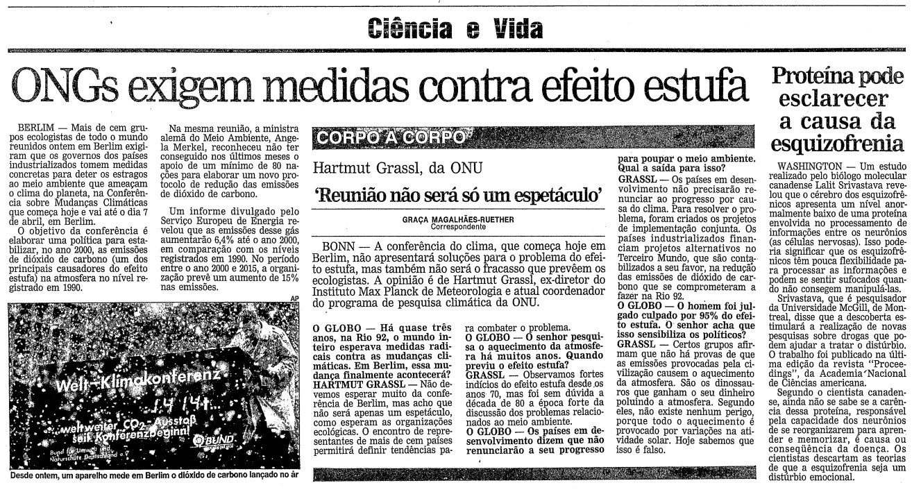 O Globo, Valor e CBN debatem resiliência climática | Historiaglobo