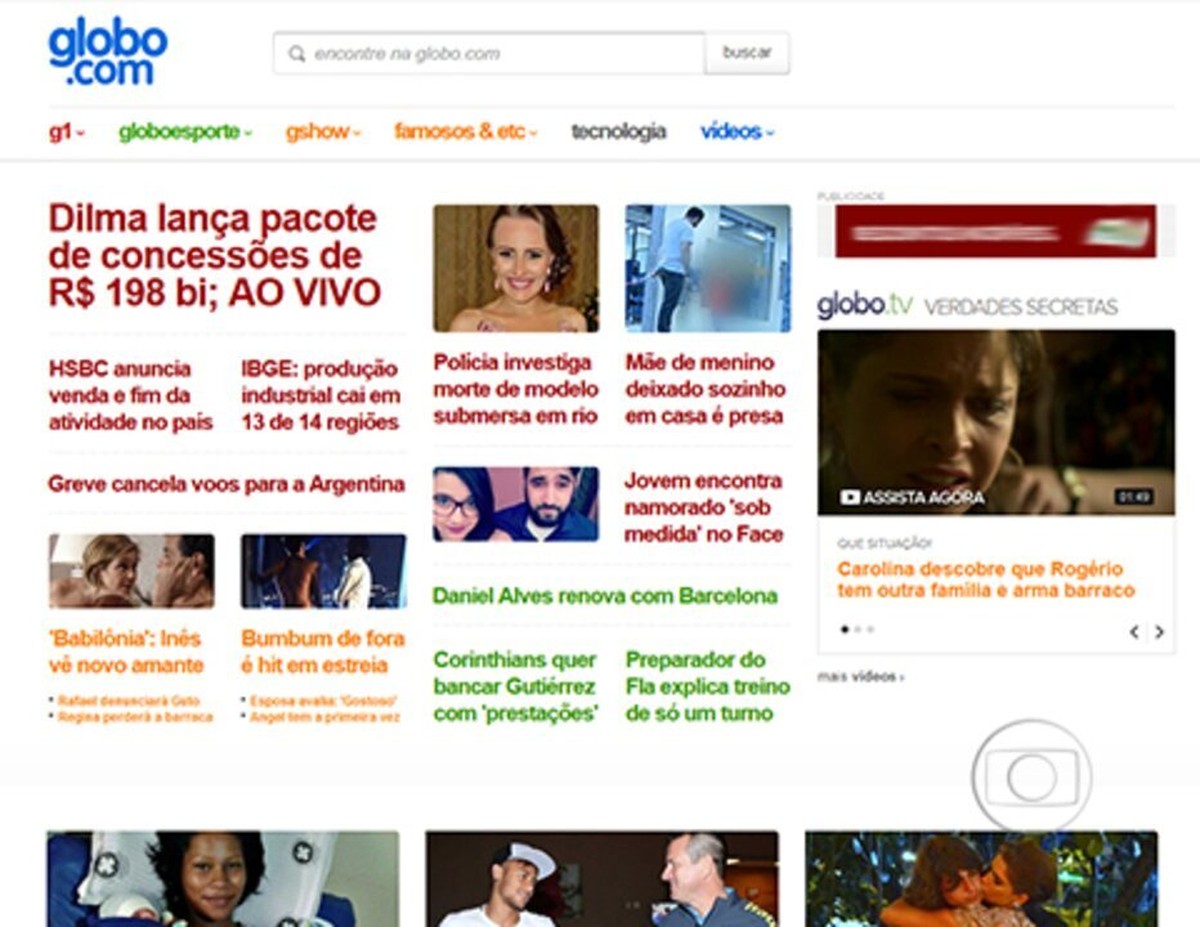 2000 - Lançamento da Globo.com | 1985-2004 | historiaglobo
